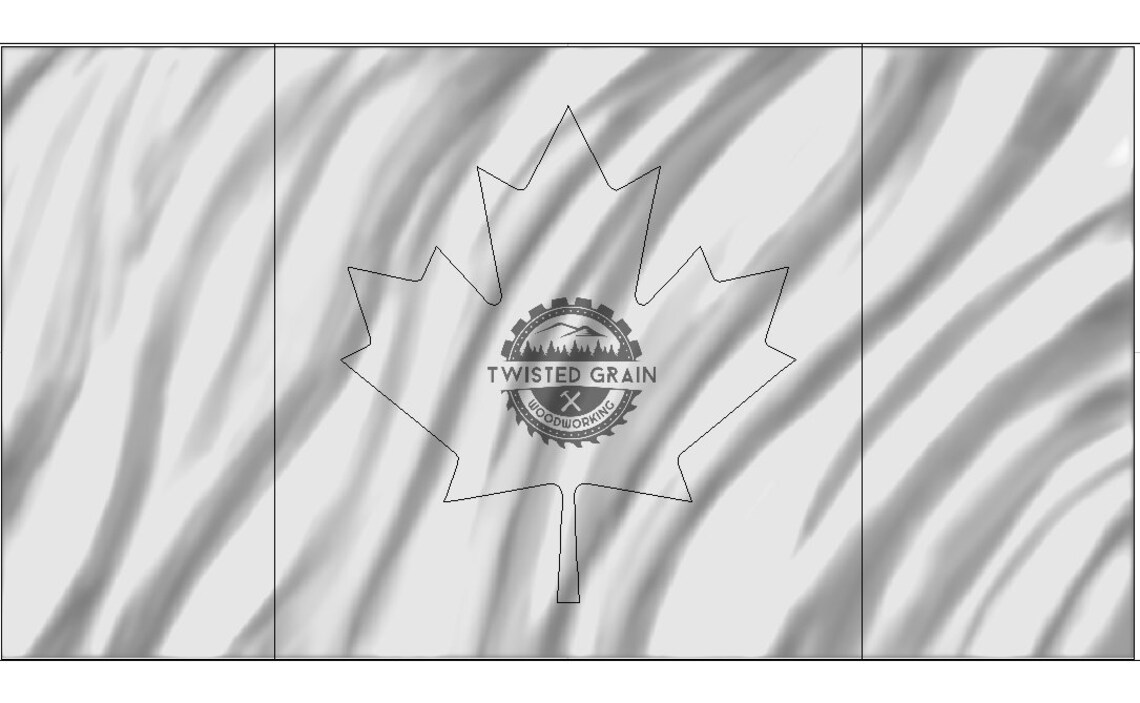 3D Cnc File Wavy Canadian Flag STL Model + Dxf, Eps, Svg, Ai Vectors ...