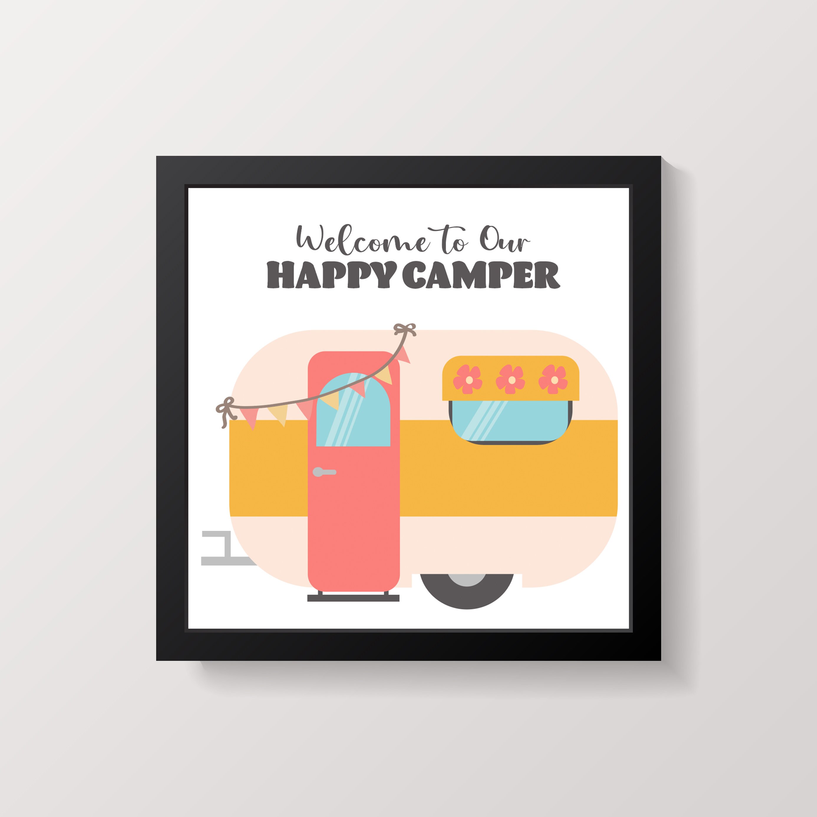 Happy Camper Art Print - Etsy