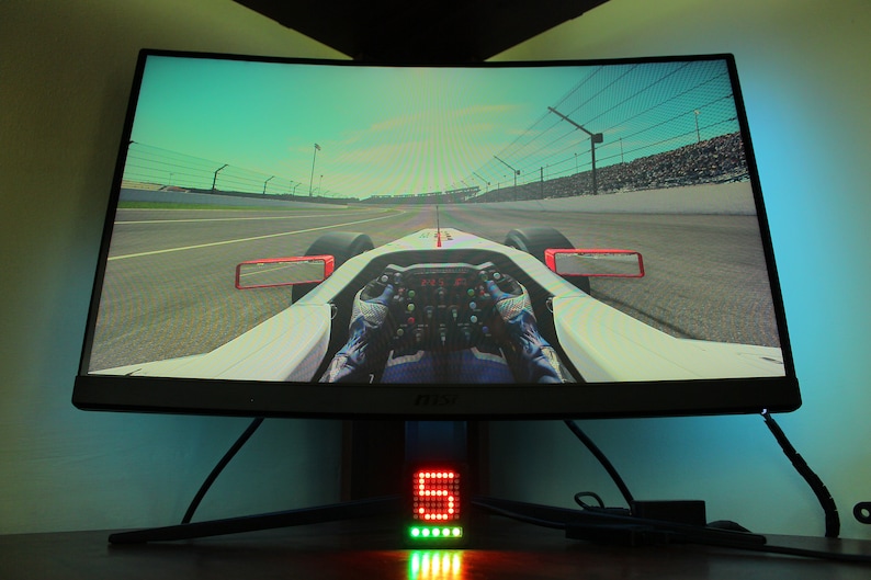 Sim Racing Gear Matrix LED for PC Steering Wheel Logitech Fanatec ...