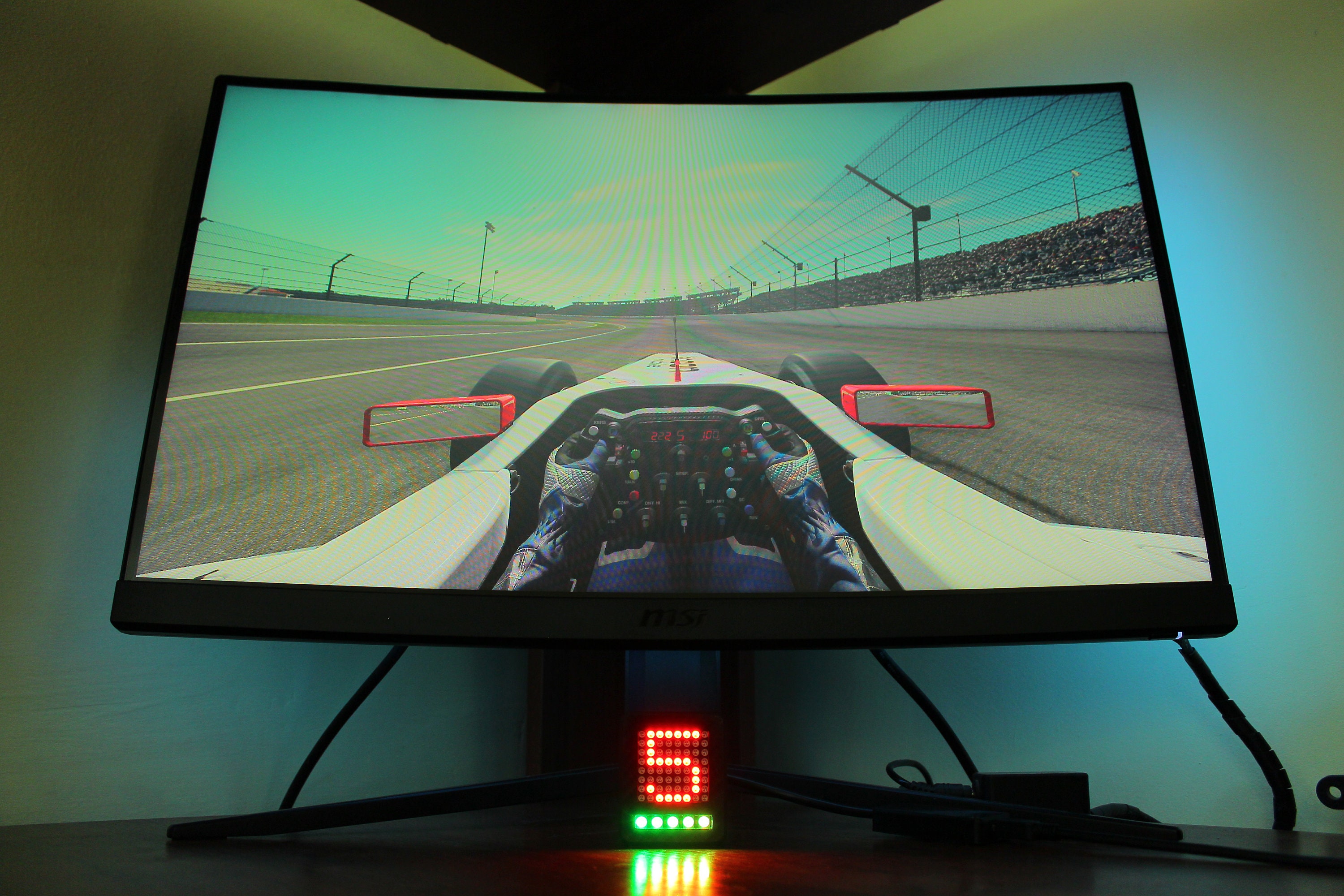 Sim Racing Gear Matrix LED for PC Steering Wheel Logitech Fanatec ...