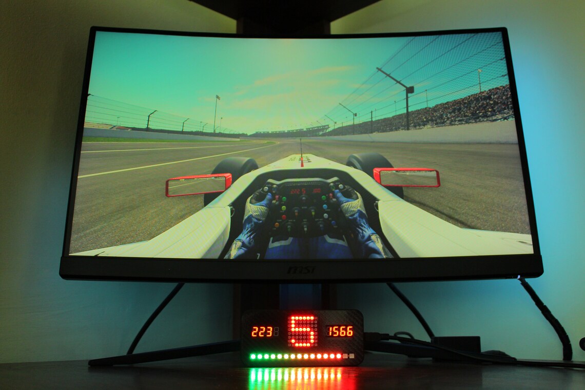 Sim Racing Dashboard for PC Steering Wheel Logitech Fanatec ...