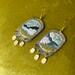 Hand Embroidered Earrings, Handmade Jewelry, Landscape Jewelry, Forest ...
