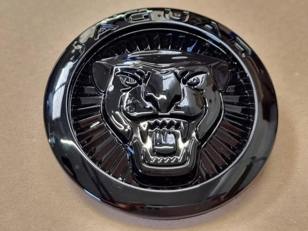 70MM JAGUAR GRILL Growler Badge X-type Xj Xf Xk X351 X358 Grille Logo ...
