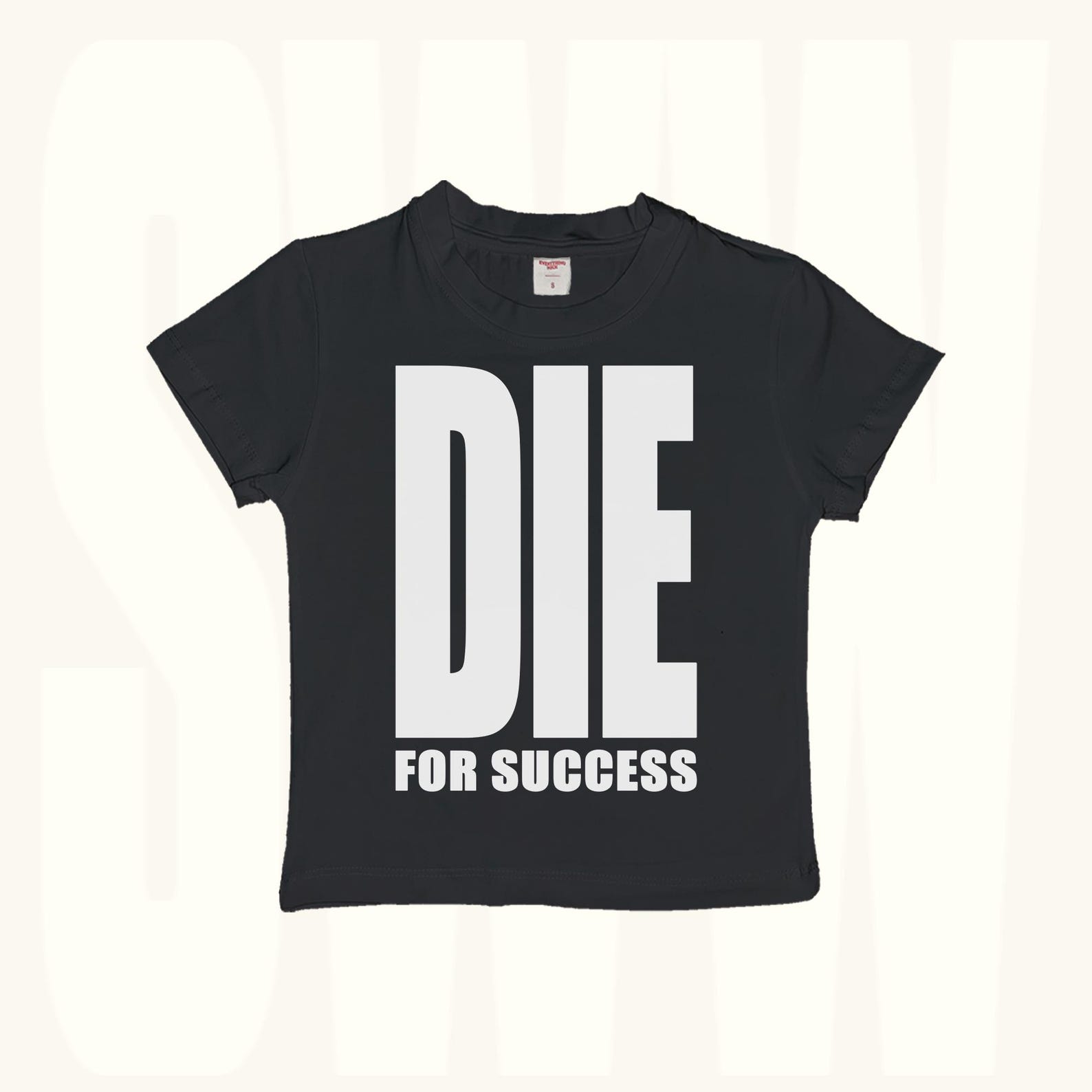 Die for Success Baby Tee - Y2K Graphic Cotton Blend Shirt - Etsy