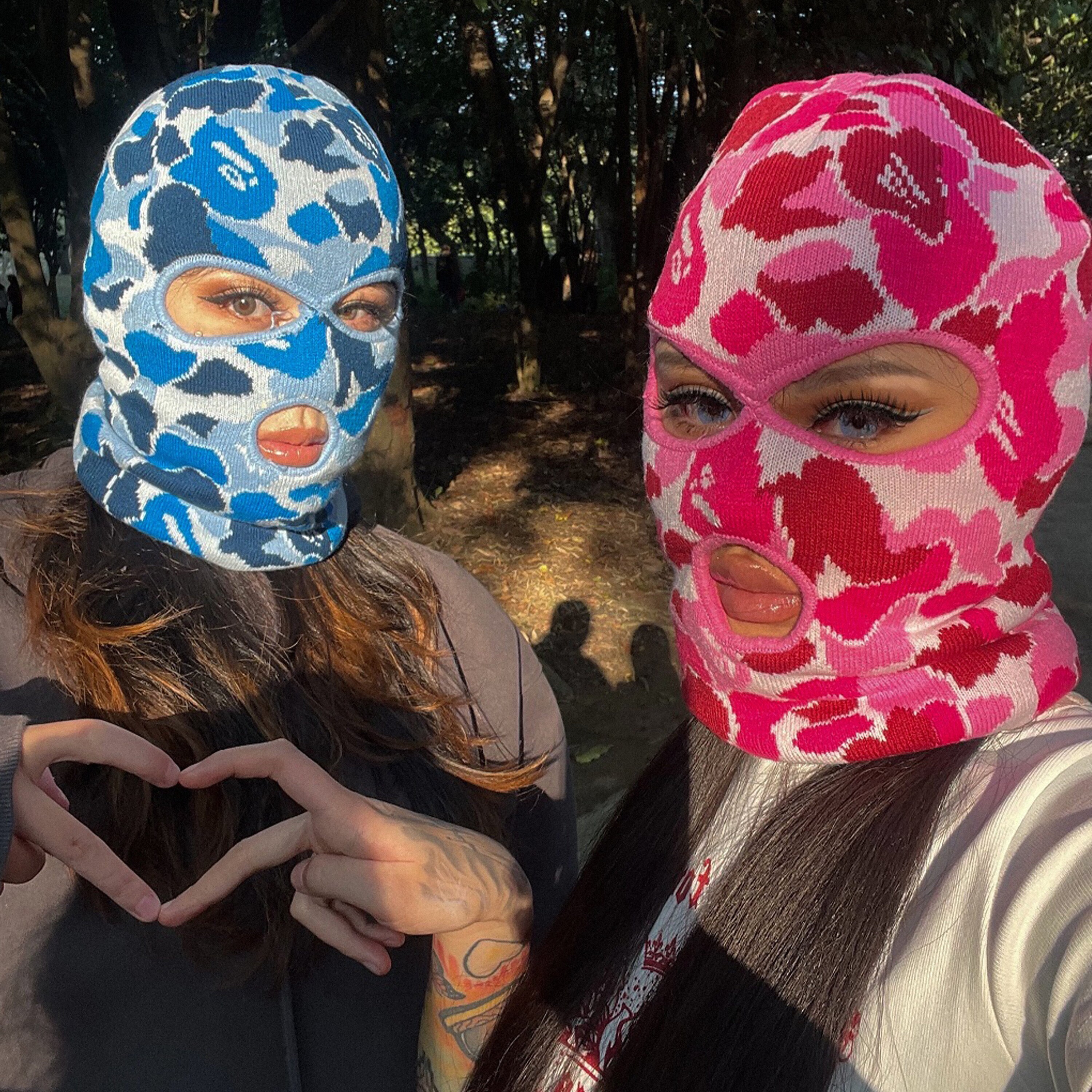 Shordie Camouflage Ski Mask - Etsy