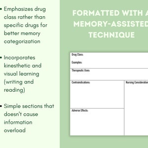 Pharmacology Blank Flashcard Template, Nursing Student Printable Study ...