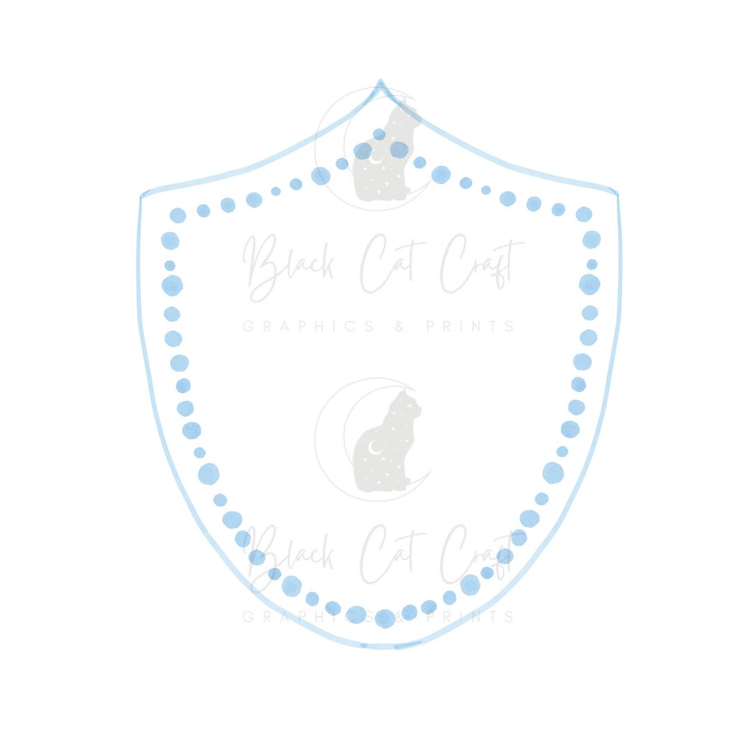 Light Blue Watercolor Crest - Etsy