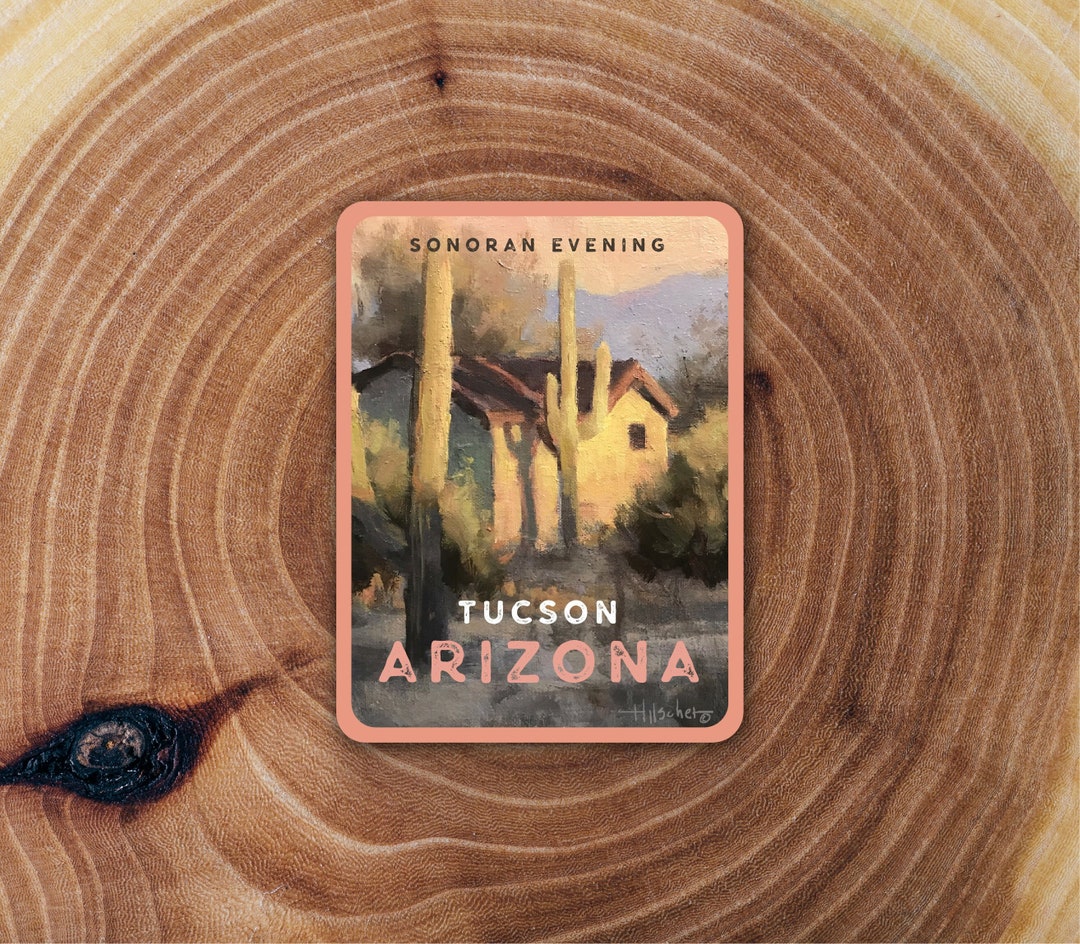 Tucson Arizona Sticker | Sonoran Desert Western USA | City Travel ...