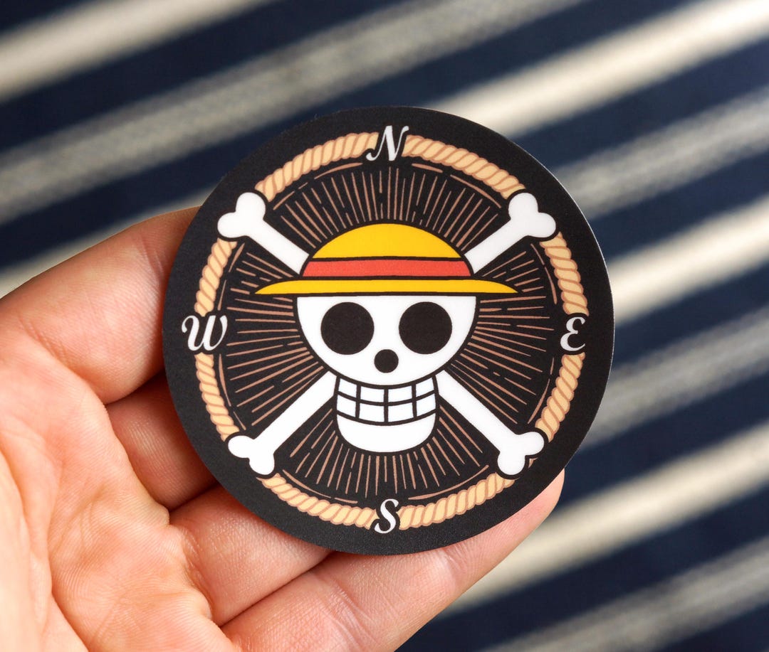 Pirate Compass Sticker Inspired by One Piece | the Grand Line, East ...