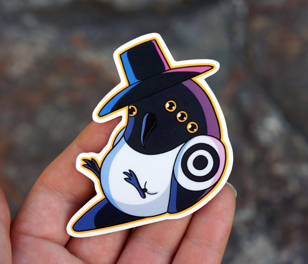 Chibi Six-eyed Magpie Sticker *inspired By* Demon Hunters | Cute Kpop ...