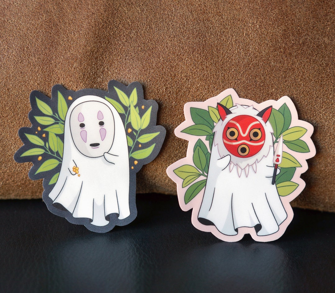 Studio Ghibli Inspired Fall Ghost Sticker ~ Kaonashi No Face, Princess ...