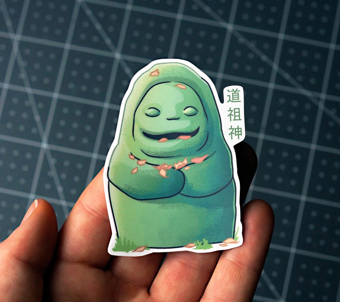 Dōsojin Statue Sticker — Mossy Deity Statue INSPIRED by Spirited Away ...