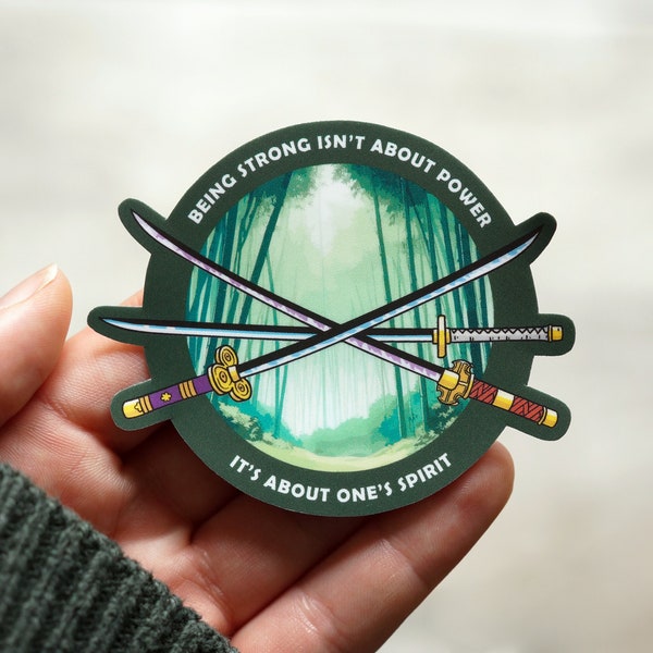 Vinyl Roronoa Zoro Sticker - Etsy