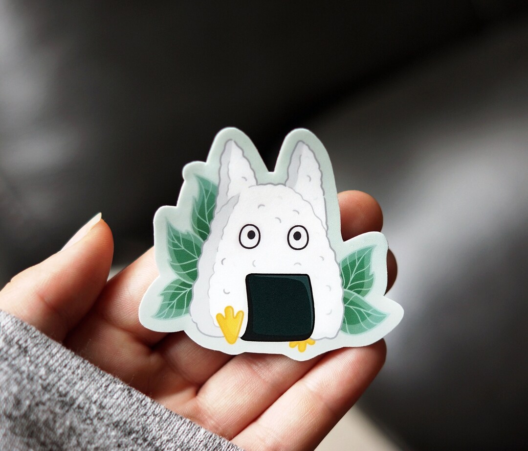 Totoro Onigiri Sticker | Studio Ghibli Inspired Sticker | My Neighbor ...