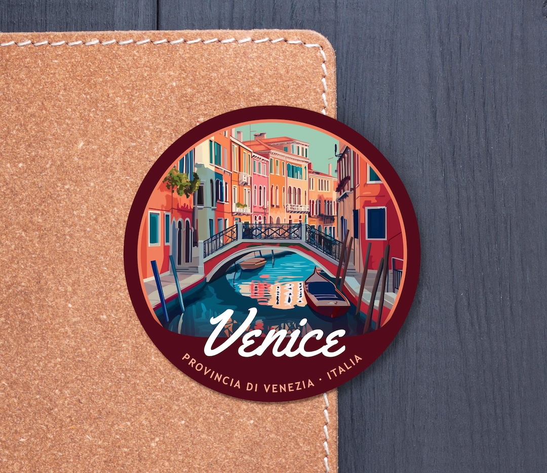 Venice Italy Sticker, Italian Cities | World Travel Sticker Gift ...