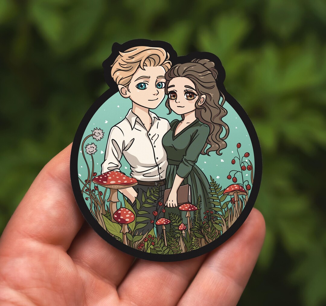 Emily Wilde and Wendell Bambleby *inspired* Sticker | Faeries ...