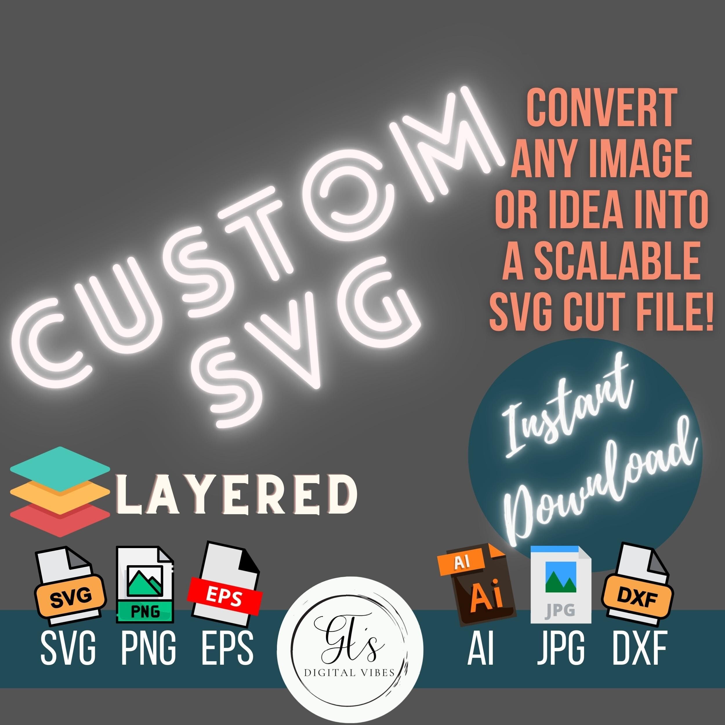 Custom SVG Cut File, Personalized SVG, Cricut or Silhouette File on ...