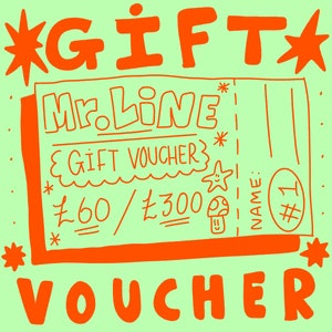 Mr Line Gift Voucher - Etsy