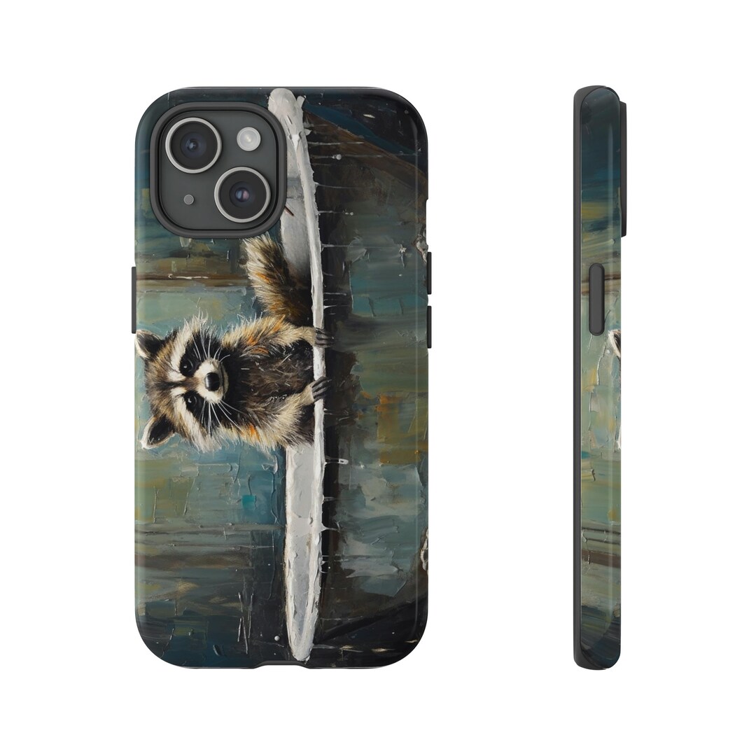 Raccoon Oil Painting Abstract Art, Phone Cases, iPhone Cases, Samsung ...