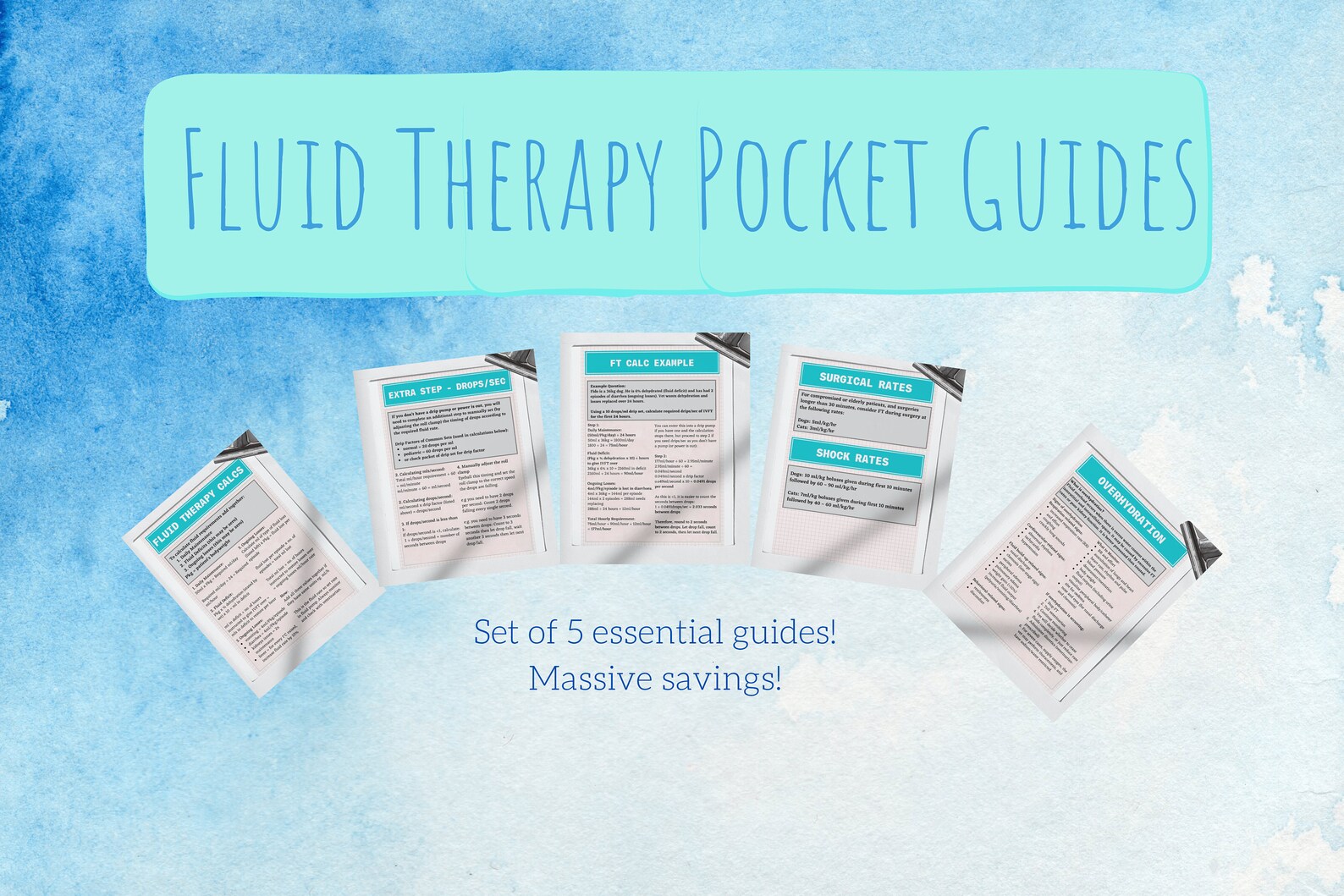 Entire Vet Nursing Pocket Guide Collection - Etsy