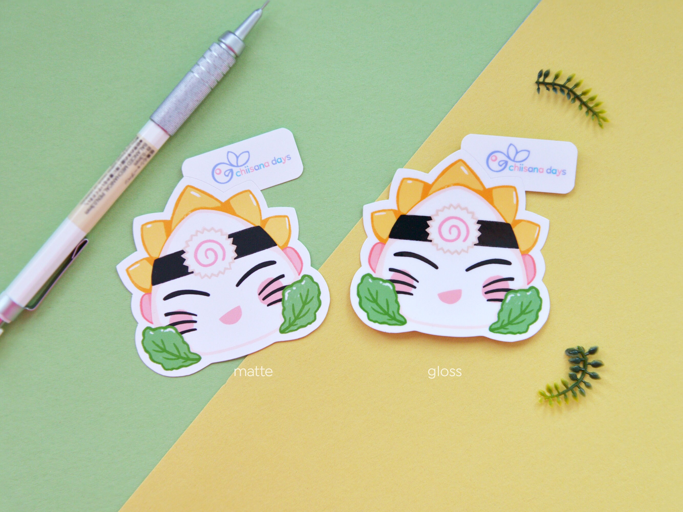 Cute Anime Ninja Onigiri Die-cut Vinyl Stickers Team 7 Kawaii Matte ...