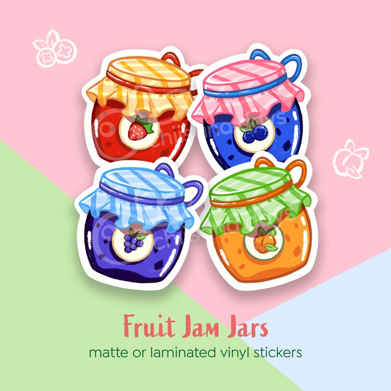 Fruit Jam Stickers - Etsy