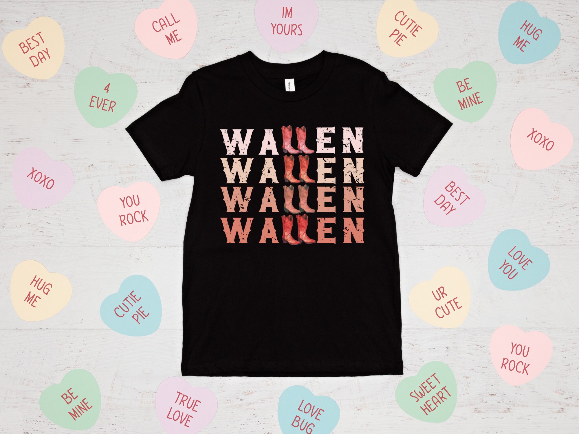 Youth Country Western Shirt, Wallen Western Shirt, Retro Wallen Tee ...