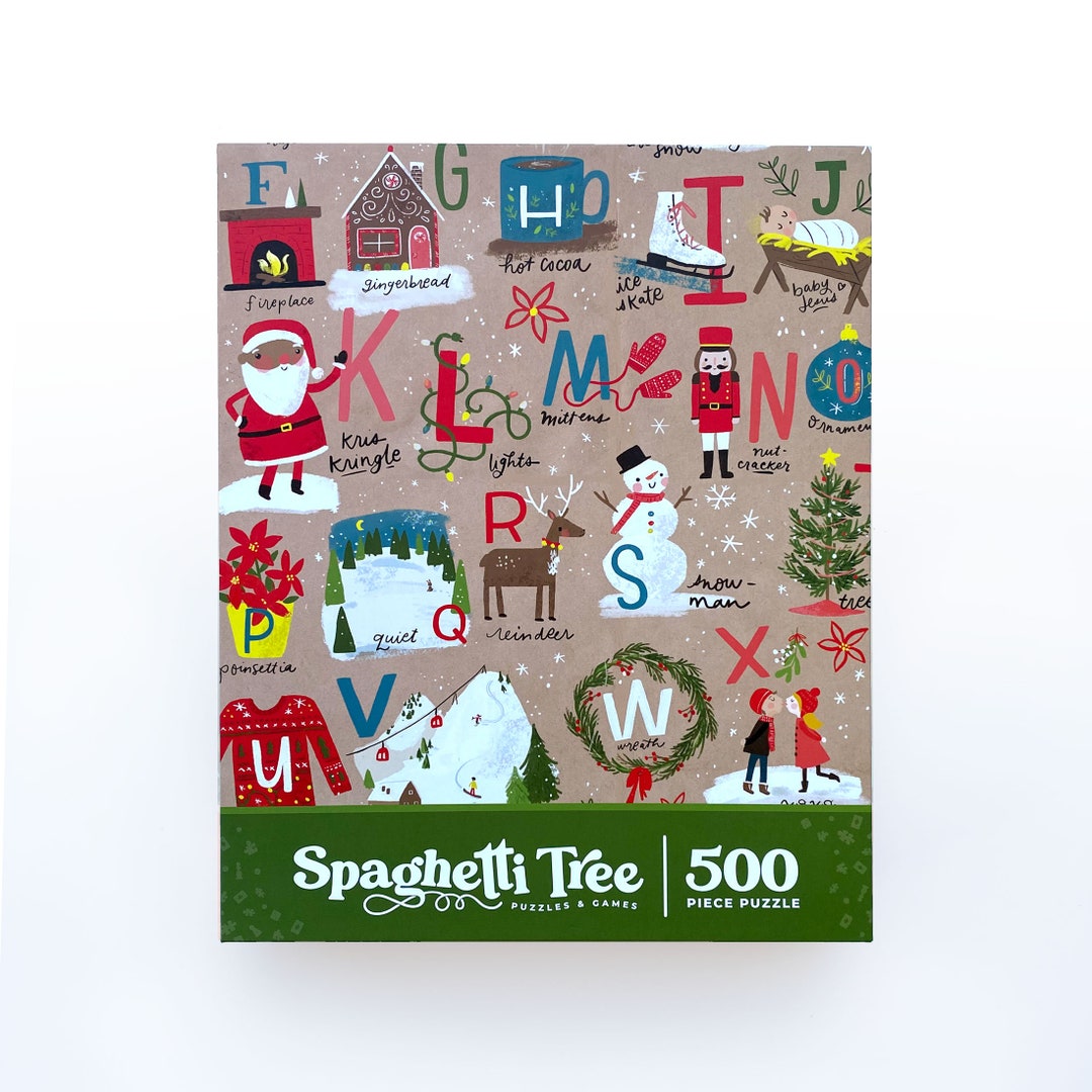 Abcs of Christmas Jigsaw Puzzle 500 Piece Holiday Puzzle by - Etsy
