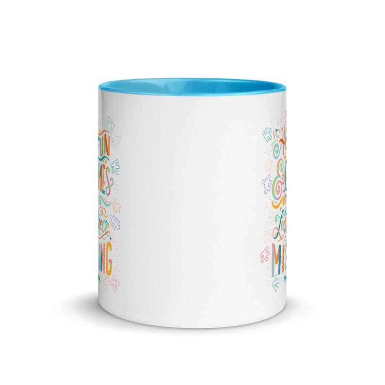 Missing Piece Jigsaw Puzzle Themed Mug With Color Inside - Etsy