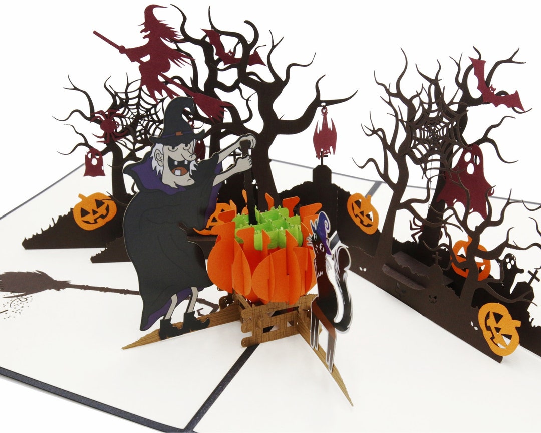 Design3dkarten® Pop-up Card Halloween Decoration, Ideal as a Spooky ...