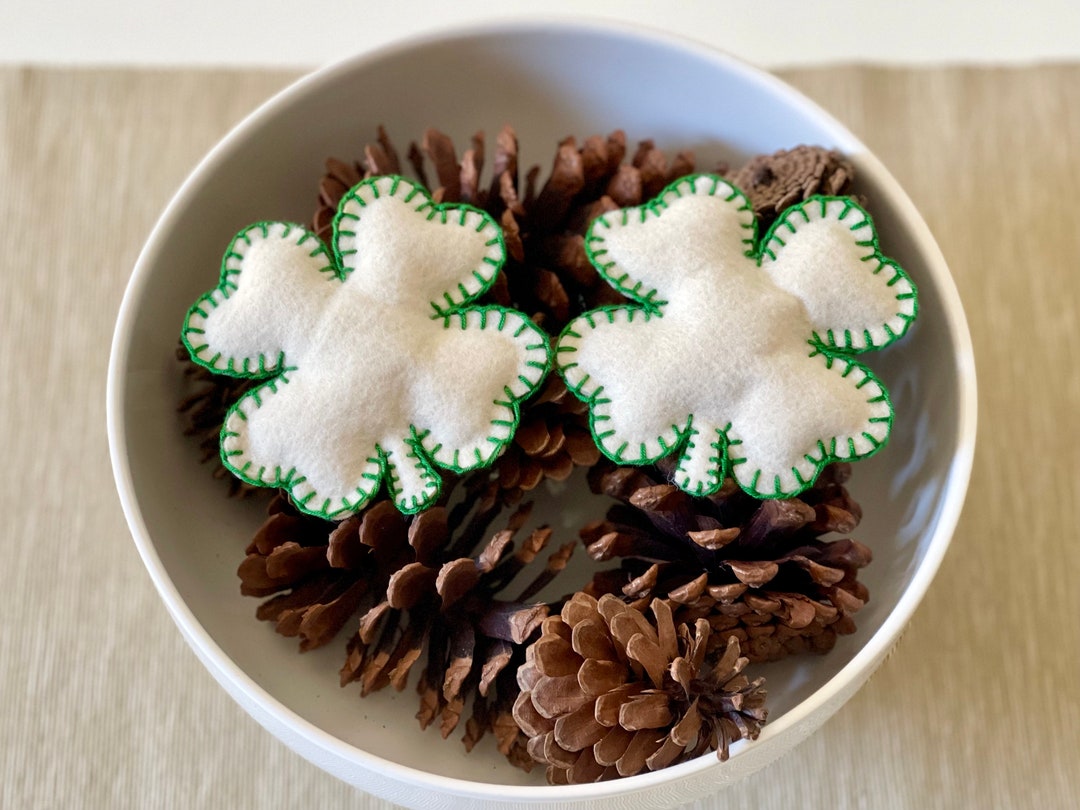 St. Patrick's Stuffed 4 Leaf Clover (set of 2)| St. Patrick's Decor ...