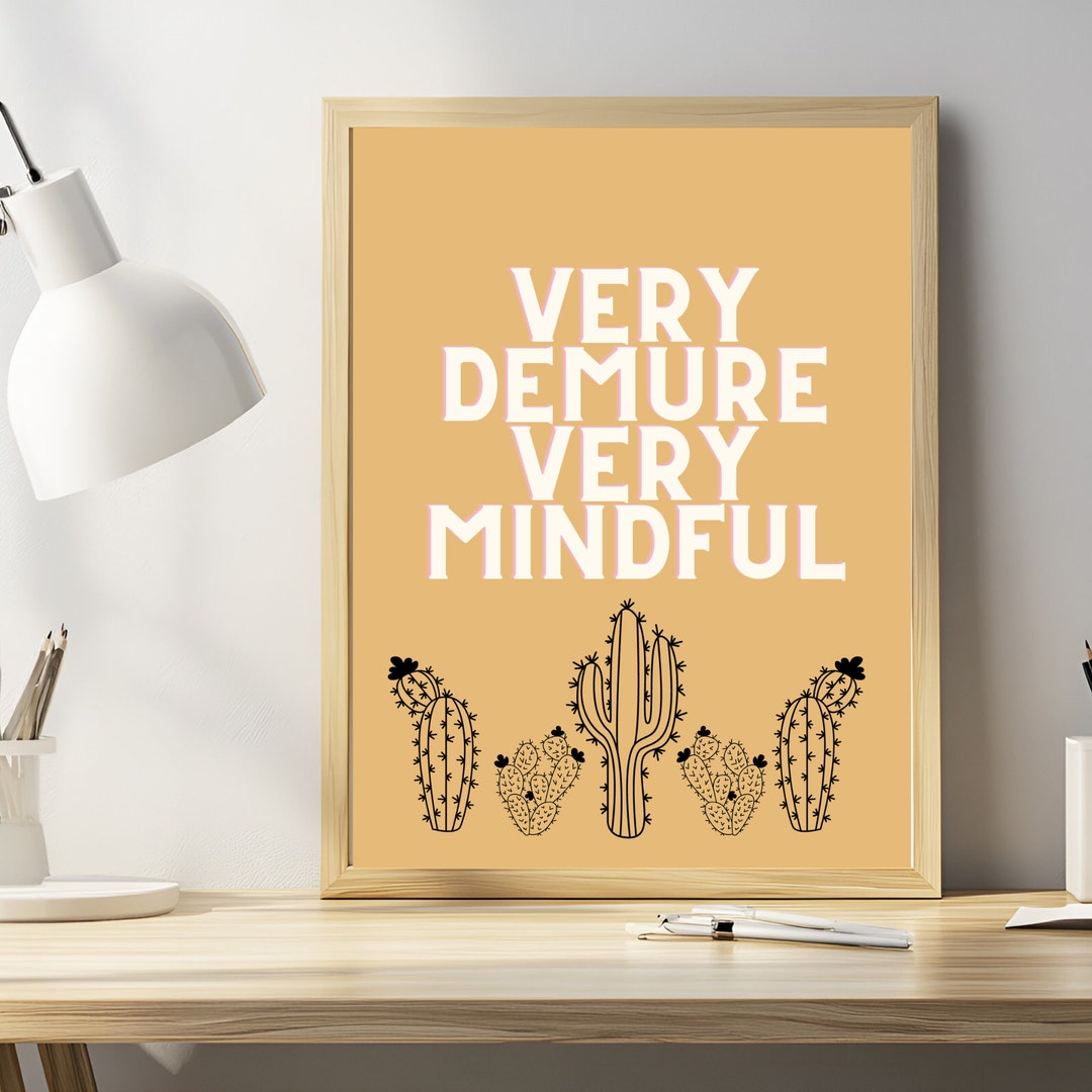 Very Demure Wall Art | Digital Download | Pop Art | Modern Art | Wall ...