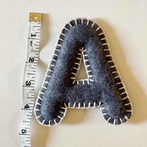 Felt Fabric Letters Stuffed Felt Letter Custom Decor Nursery Decor ...