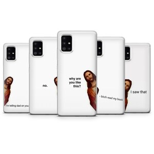 Jesus God Phone Case Meme Funny Cover for iPhone 17pro, 16, 15, 14, 13 ...