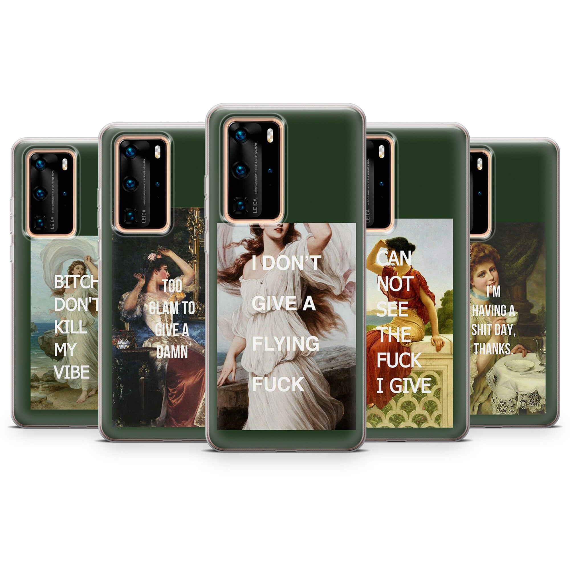 Renaissance Pastel Phone Meme Funny Cover for iPhone 17pro, 16, 15, 14 ...