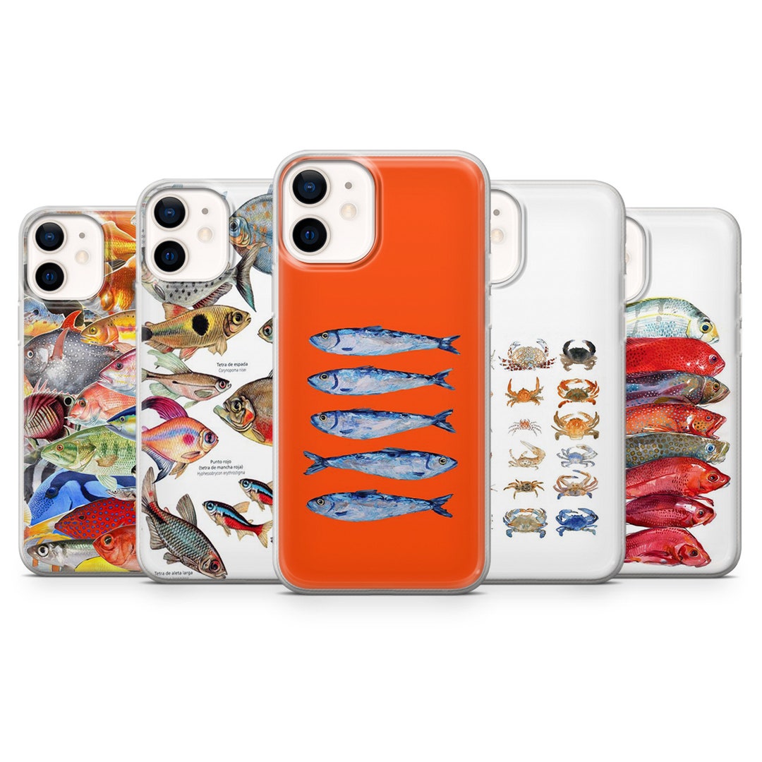 Fish Ocean Phone Case Fishing Cute Sea Cover for iPhone 17pro, 16, 15 ...
