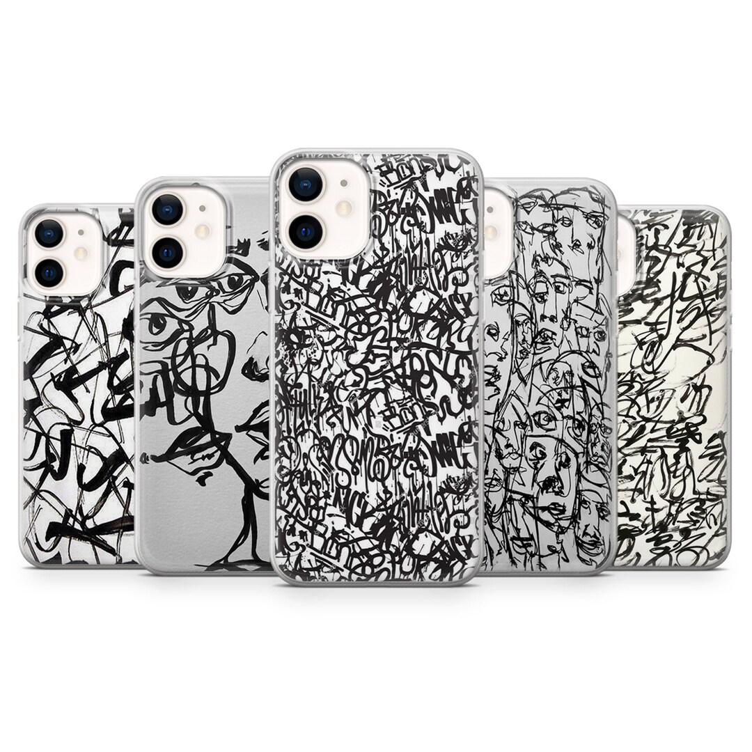 Doodle Phone Case Street Art Cover Fit for iPhone 15 Pro Max, 14 Plus ...