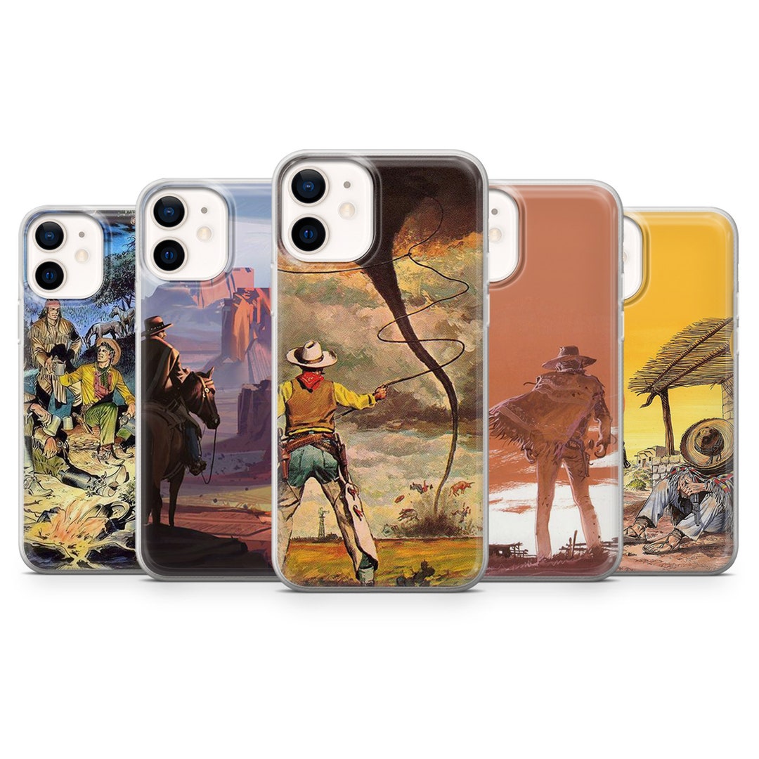 Cowboy Phone Case Rodeo Wild West Art Cover Fit for iPhone 15 Pro Max ...