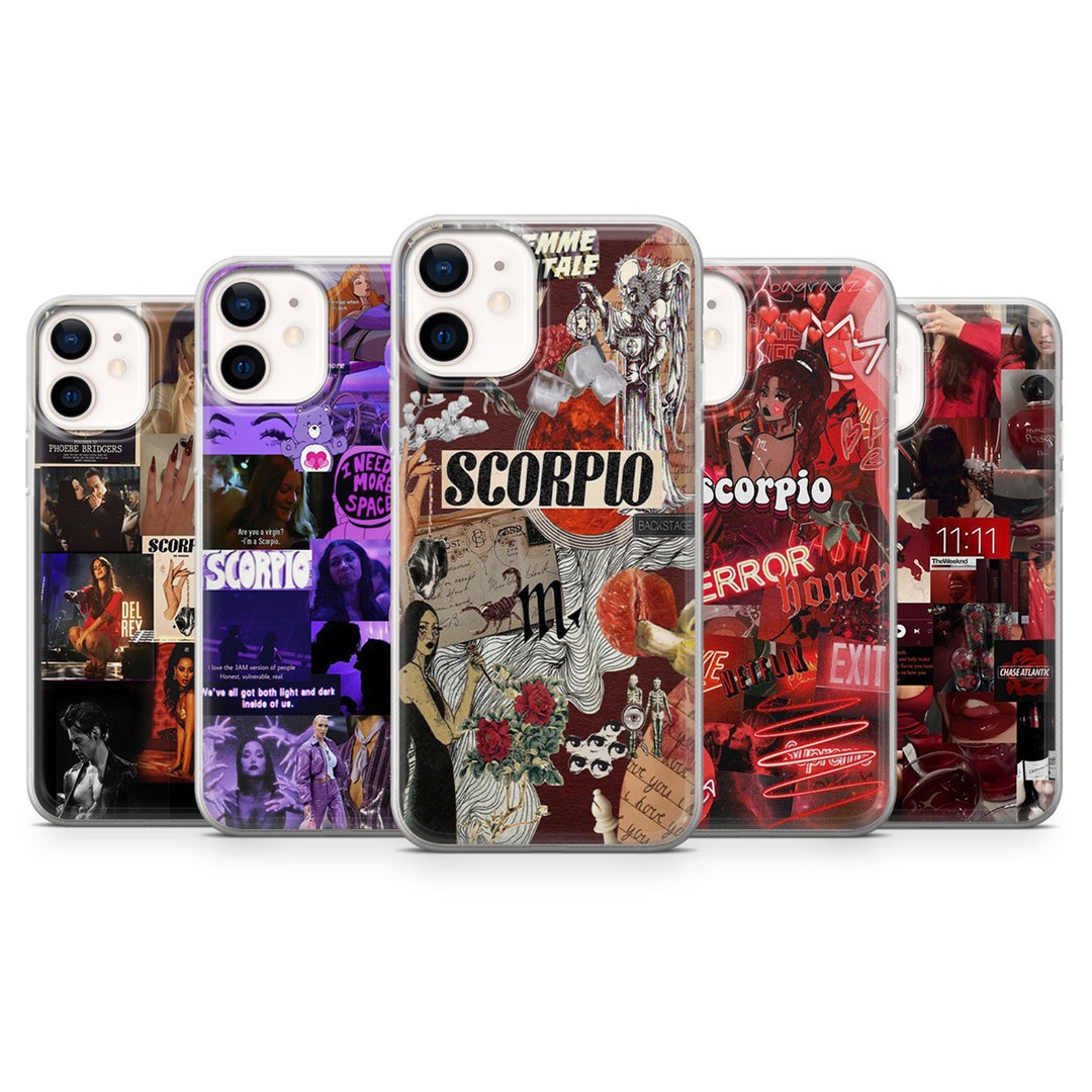 Scorpio Phone Case Horoscope Zodiac Cover for iPhone 17pro, 16, 15, 14 ...