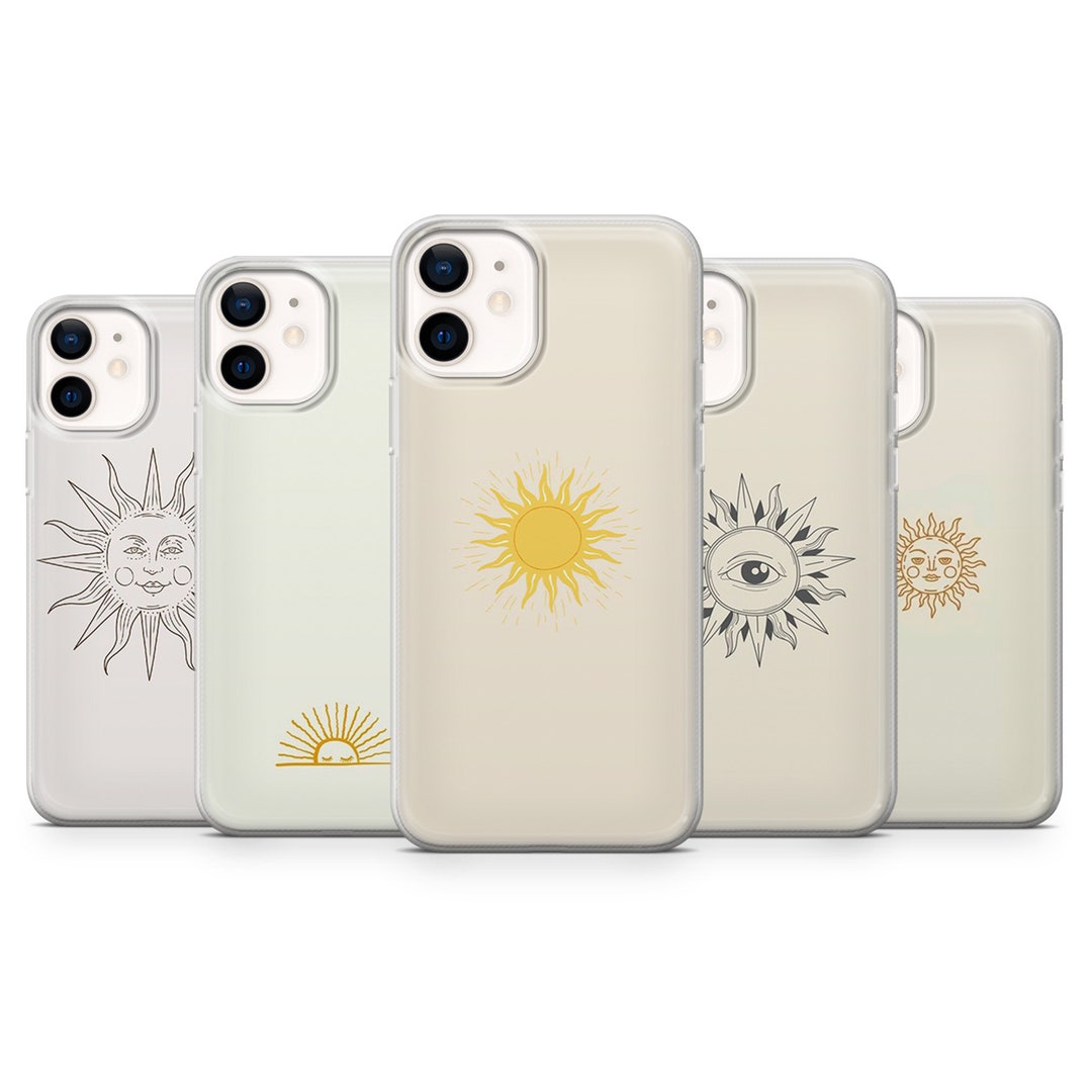 Sun Beige Phone Case Minimalistic Cute Cover Fit for iPhone 15 Pro Max ...