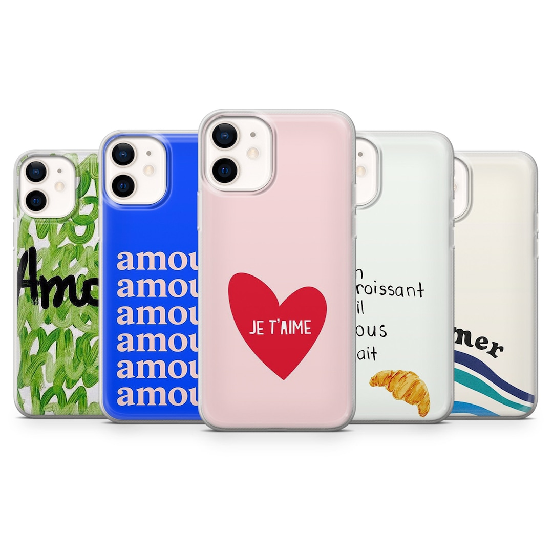 French Amore Case Love Meme Travel Cover Fit for iPhone 15 Pro Max, 14 ...