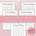30 Day Challenge Progress Tracker Printable Habit Forming - Etsy