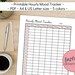 Simple Hourly Mood Tracker Printable, Weekly Emotions Record, Wellness ...