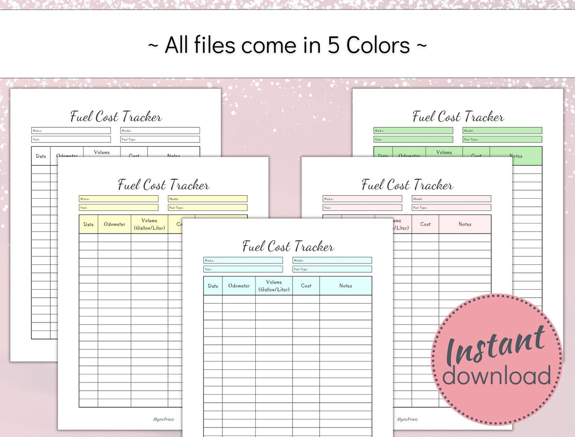 Printable Vehicle Maintenance and Expense Tracker Bundle Car - Etsy
