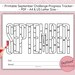Printable September Challenge Tracker, 30 Day Goal Setting Coloring ...