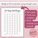 Goal Setting Printable Bundle, Challenge Progress Tracker, Habit ...
