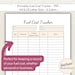 Printable Fuel Cost Tracker, Driving Expense Logbook, Gas Price Log ...