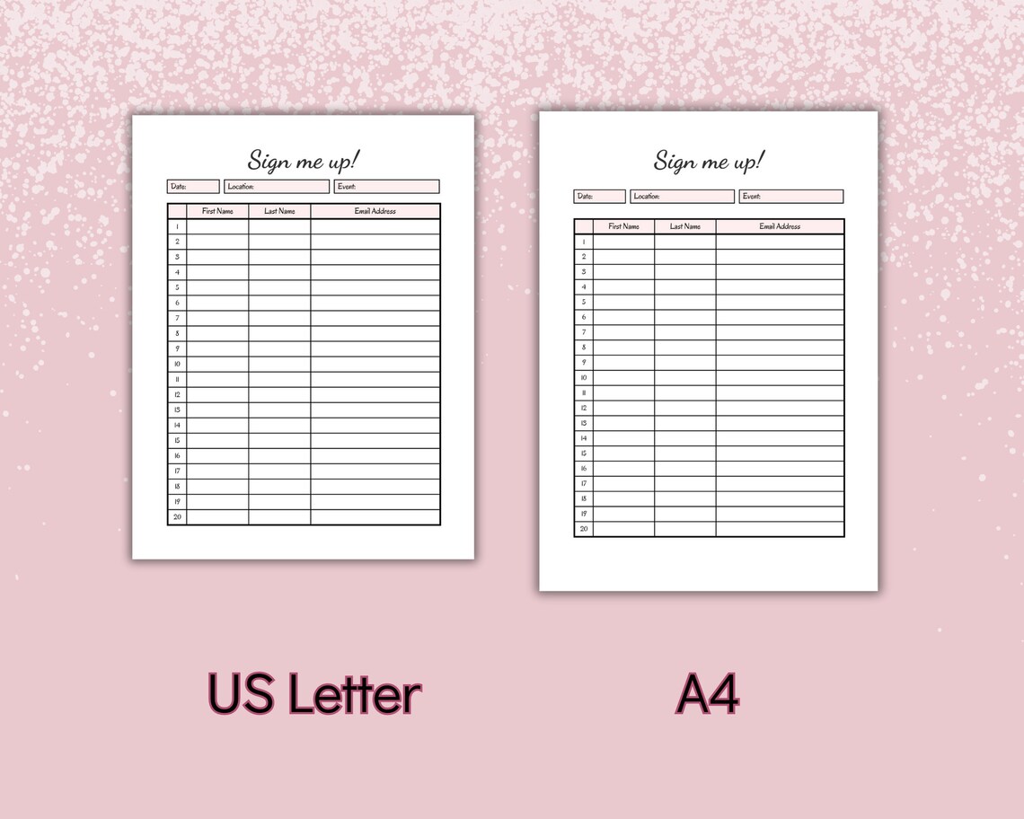 Sales Tracker, Inventory Sheet and Email List Printable Bundle, Small ...