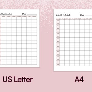 1 Hour Weekly to Do List Printable on 1 Page, Minimalist Overview Week ...