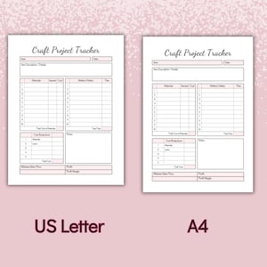 Printable Craft Project Tracker, Artisan Item Creation Planner, How to ...
